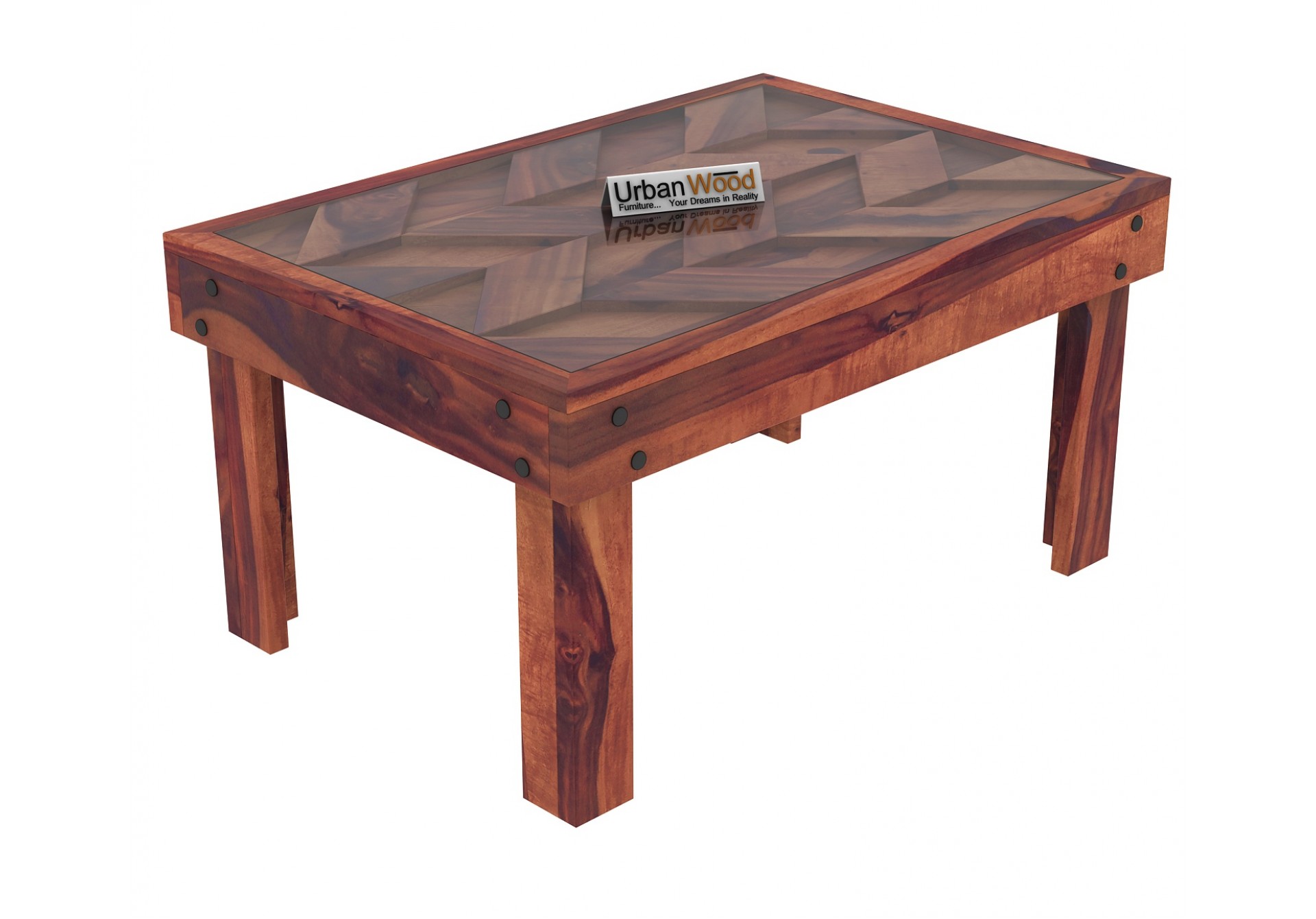 Buy Trace Coffee Table ( Teak Finish ) Online in India | UrbanWood